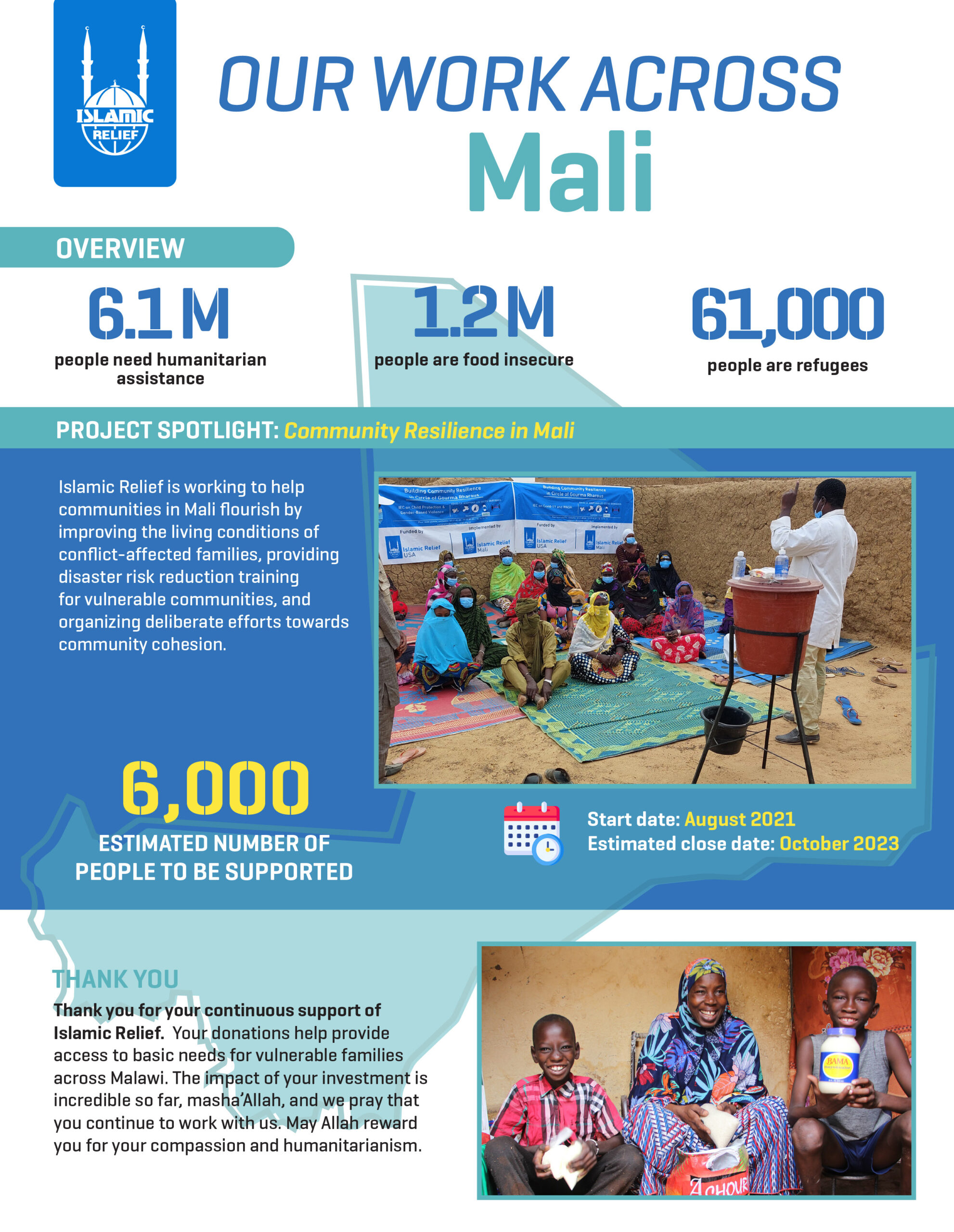 Mali | Where We Work | Islamic Relief USA